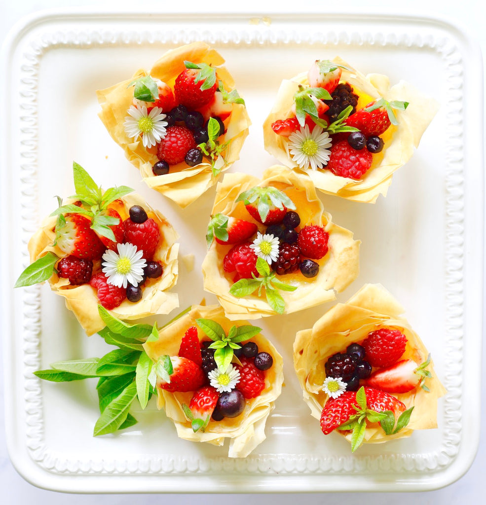Mini Filo Tartlets with Lemon Curd and Fresh Berries – Clover House Gifts